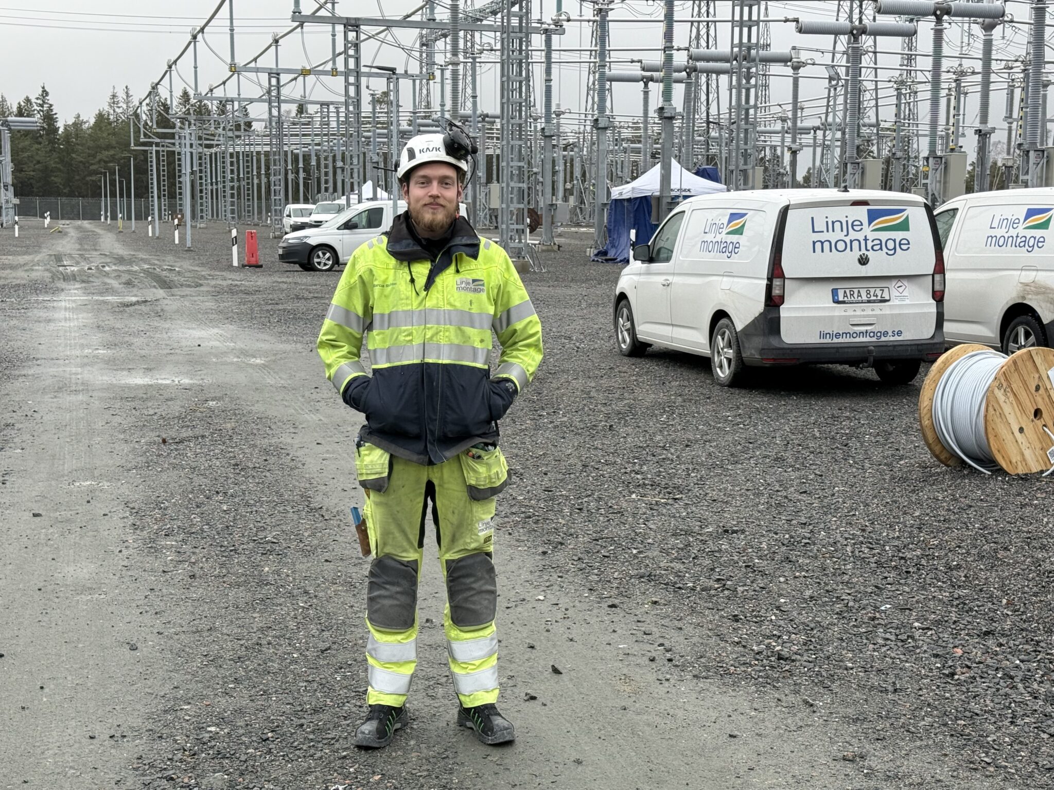 Montagearbetet i full gång – Linjemontage första 400 kV-station tar ...